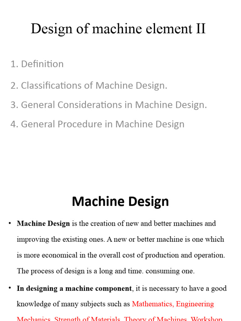 Design of Machine Element II | PDF | Gear | Stress (Mechanics)