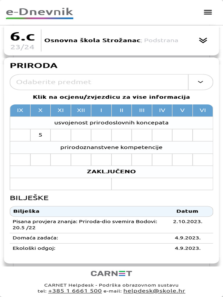 E-Dnevnik Za Učenike I Roditelje 5 | PDF