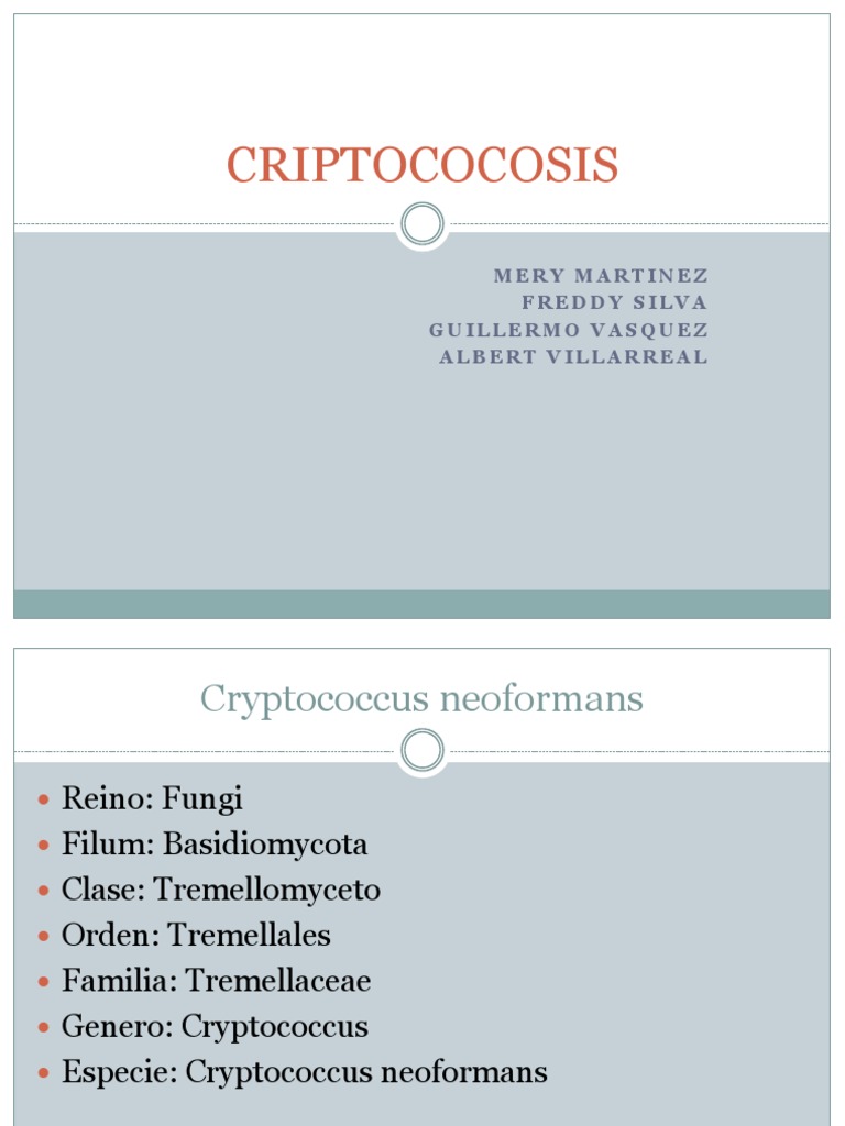 CRIPTOCOCOSIS | PDF | Sistema inmune | Inflamación