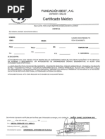 Certificado Medico Cruz Roja | PDF | Medicina | Cuidado de la salud