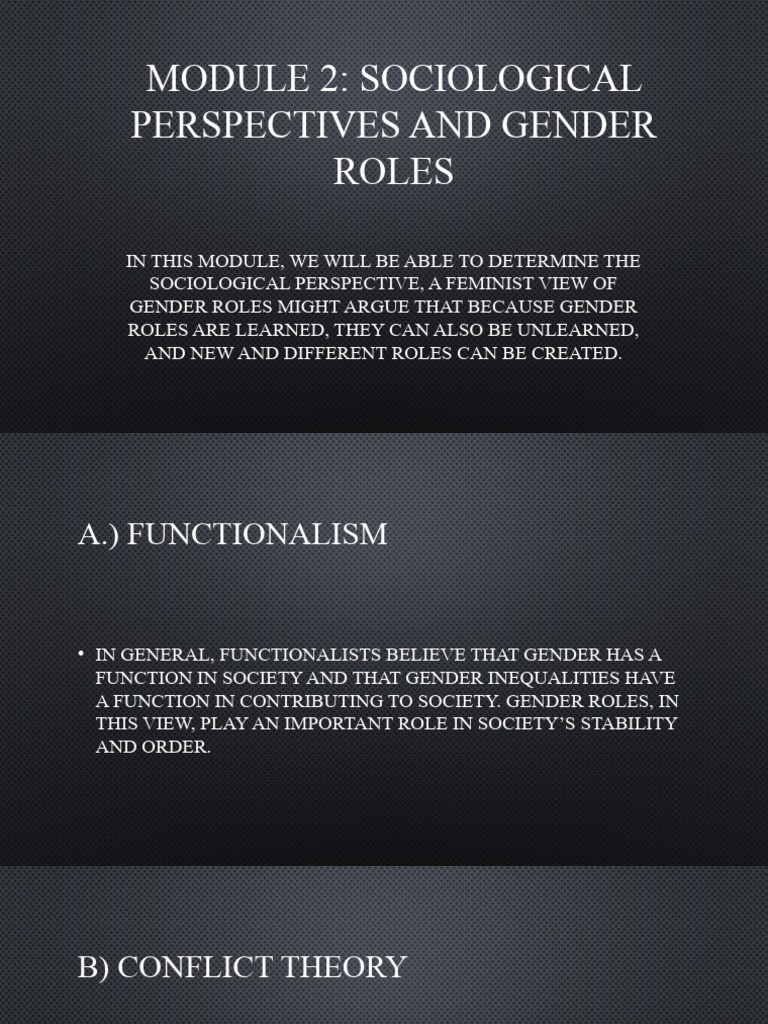 Module 2 Report (Gender & Society) | PDF | Gender | Gender Studies