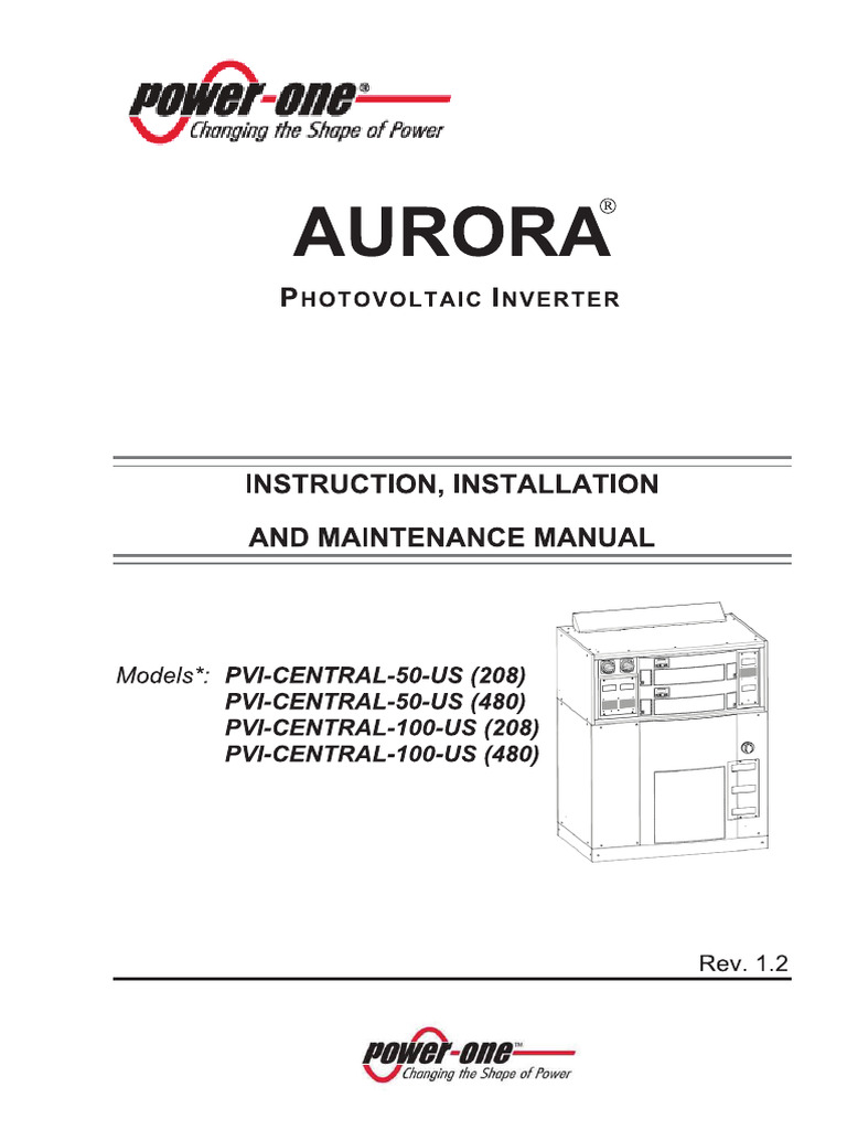 Manual PVI Central 50 100.PDF.1 | PDF | Photovoltaic System | Photovoltaics