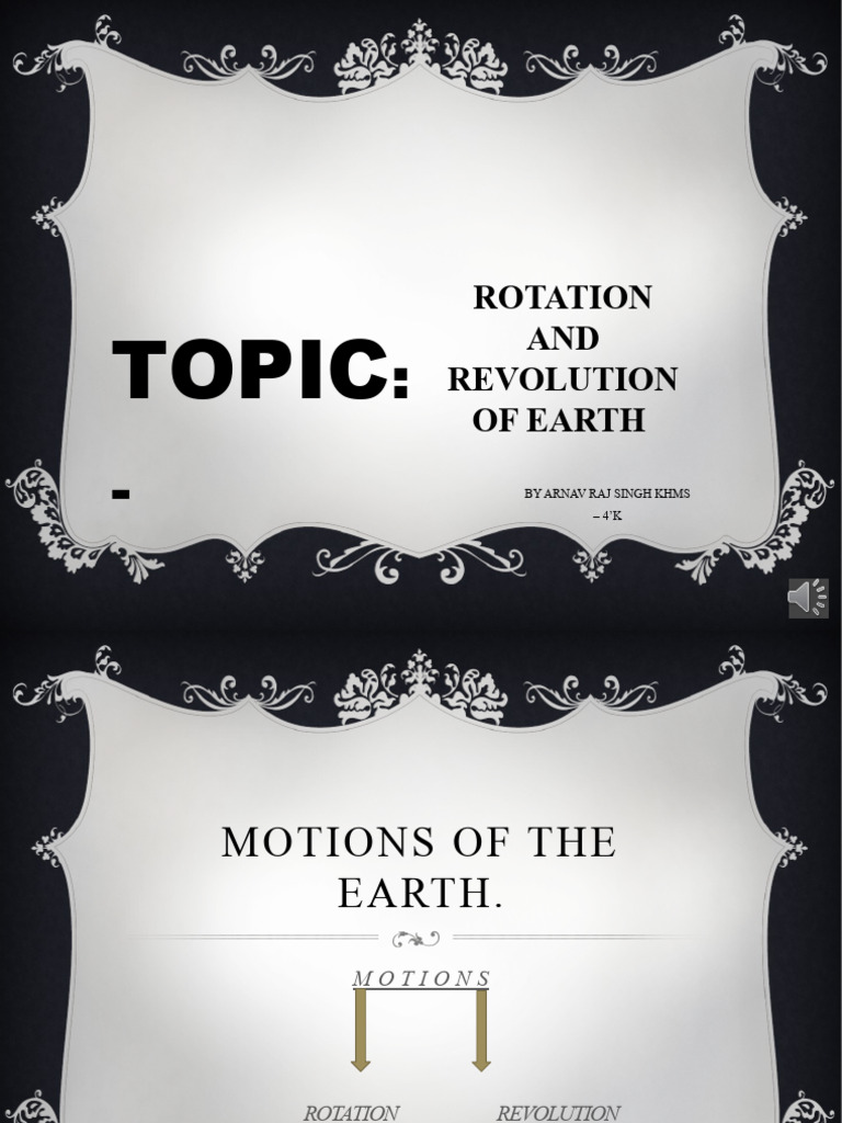Earth's Rotation and Revolution Explained | PDF