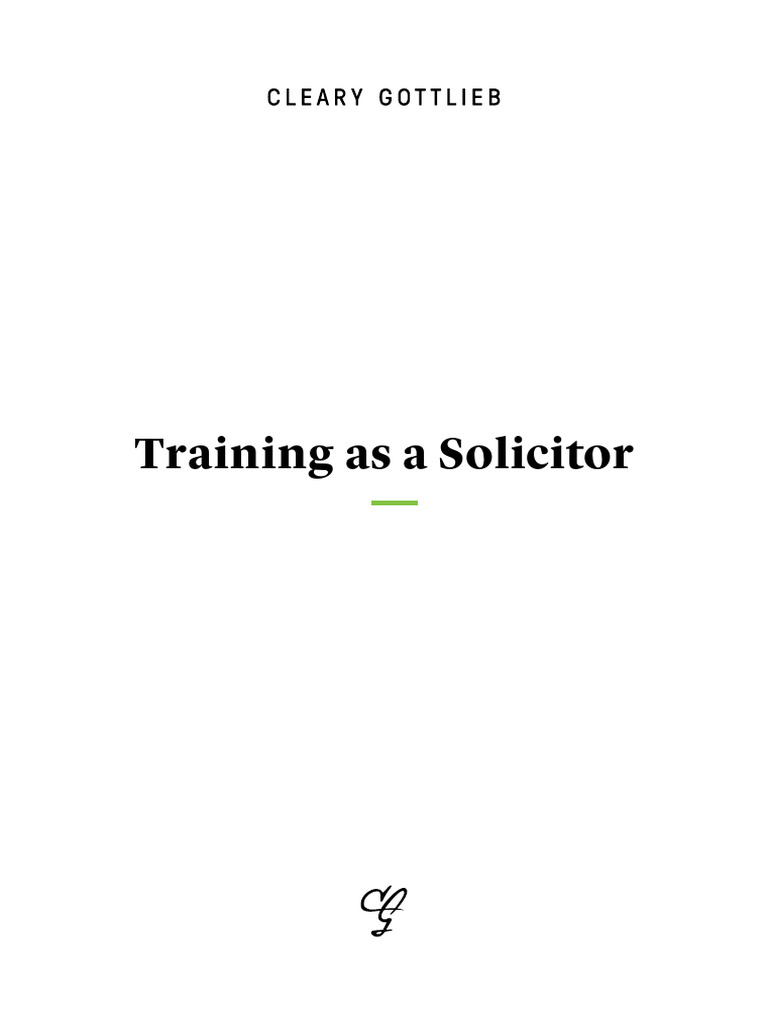 London Training As A Solicitor Brochure | PDF | Lawyer | Solicitor