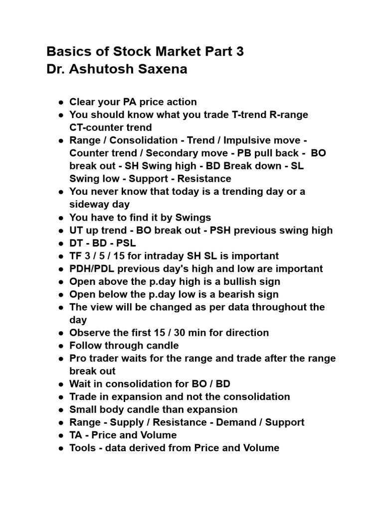 Stock Market Trading Strategies Explained | PDF | Finance & Money ...