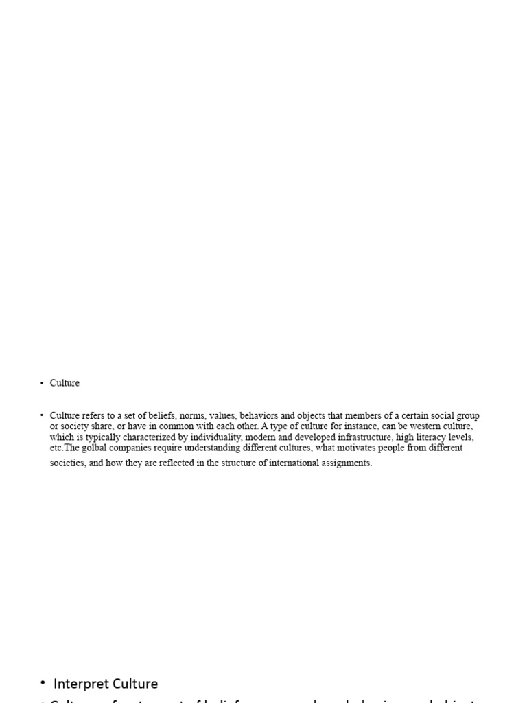 Unit 1 Culture | PDF | Leadership | Behavioural Sciences