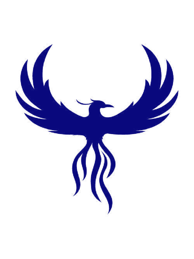 Red Minimalist Phoenix Premium Logo | PDF