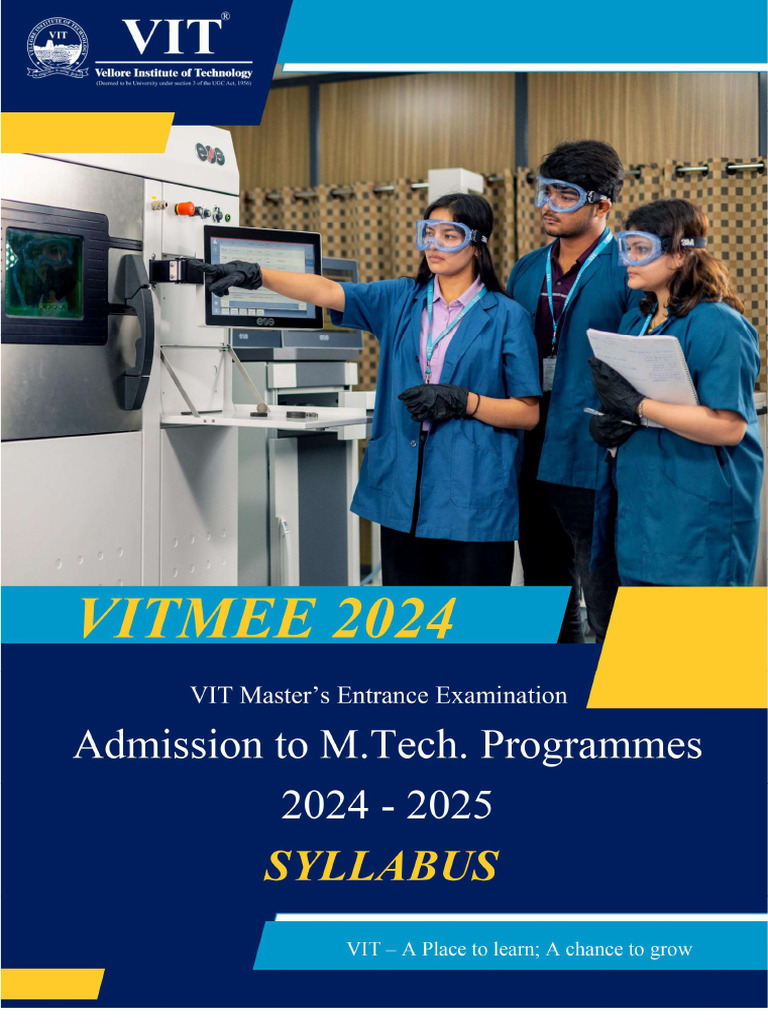 VITMEE 2024 M.Tech Syllabus | PDF | Partial Differential Equation ...