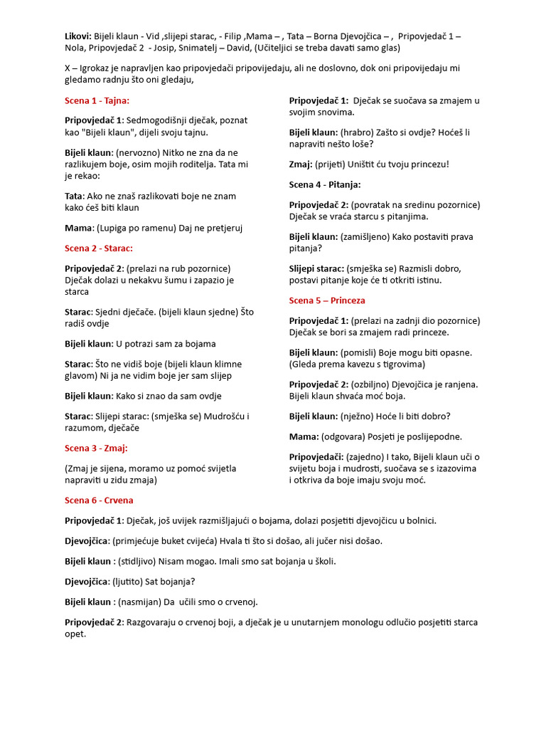 Bijeli Klaun Igrokaz | PDF
