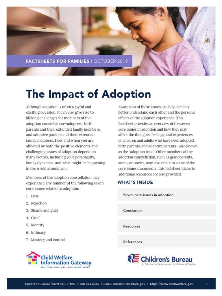 The Impact of Adoption | PDF | Adoption | Grief