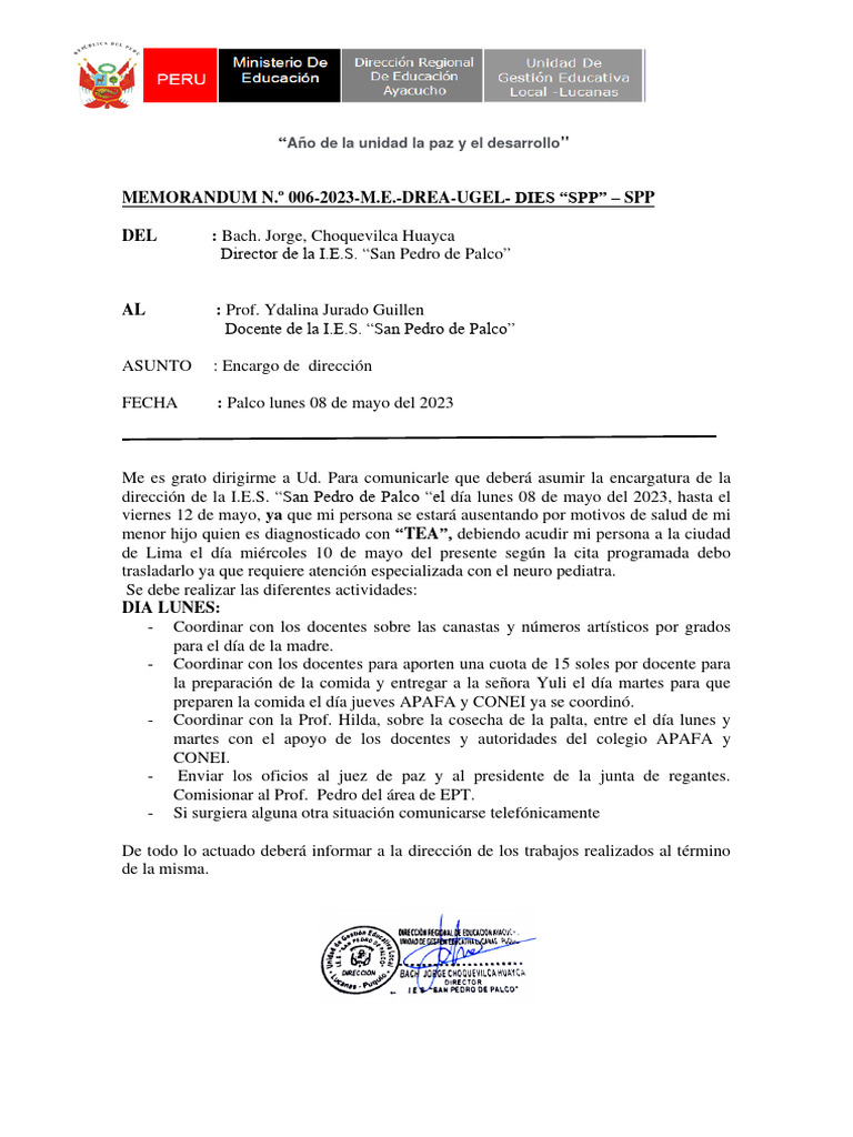 Memo y Oficios | PDF