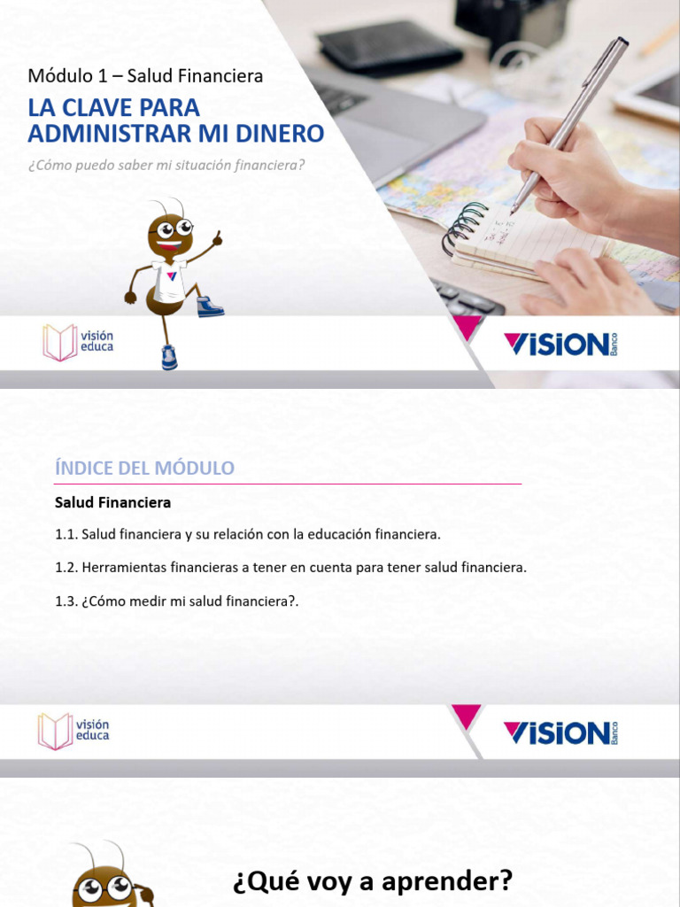 Modulo 1 - SaludFinanciera - Modif - 15set - Compressed | PDF | Seguro | Deuda