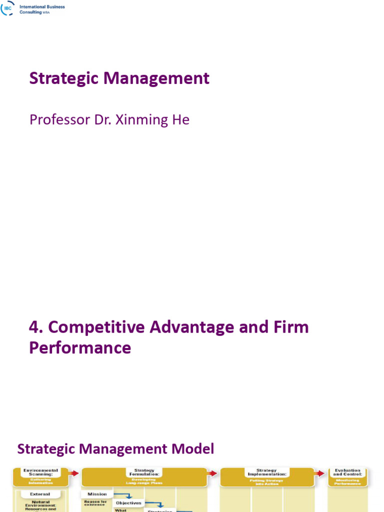 Competitive Advantage and Firm Performance | PDF | Swot Analysis ...