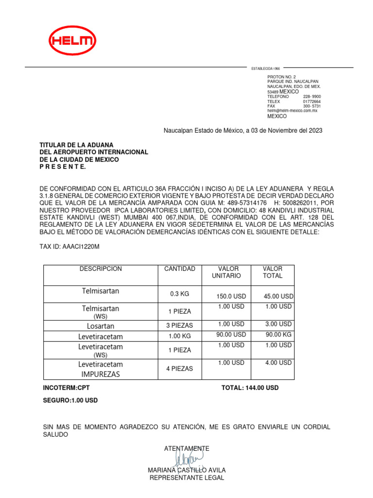 Ipca Laboratories Limited 23062docx | PDF | El comercio internacional | Negocios Internacionales