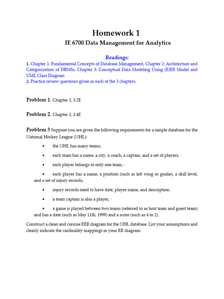 Assignment - 1 - Data Management For Analytics - Spring 2024 | PDF | Databases | Books
