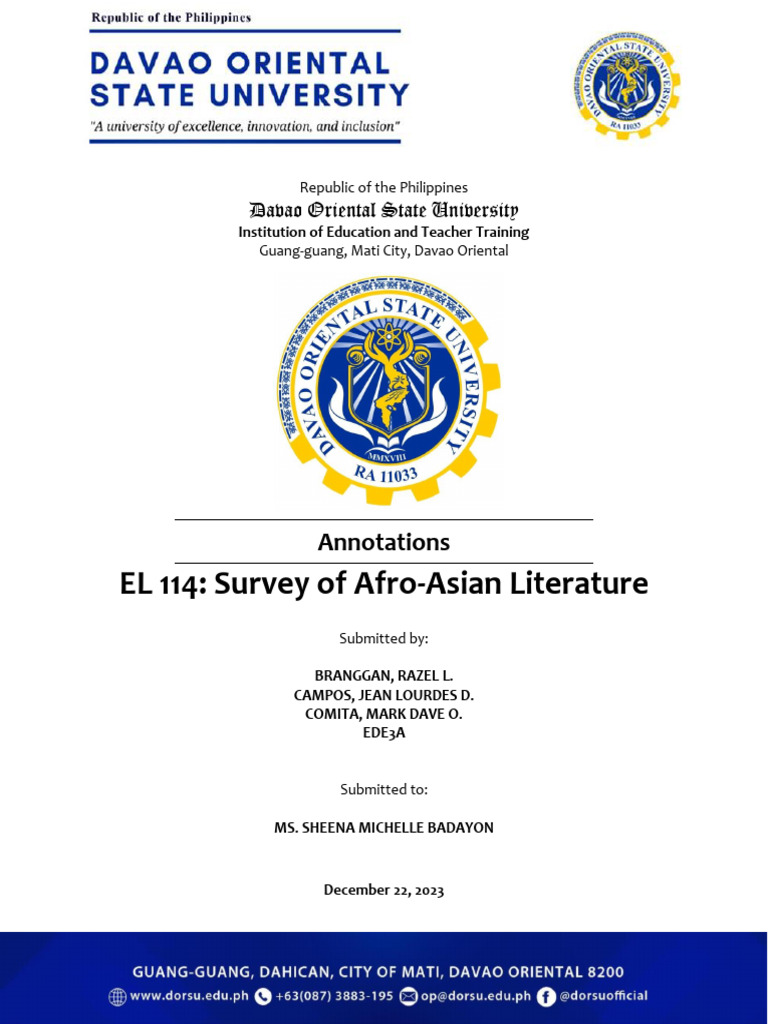 GROUP 4 - The Lady and Her Five Suitors' Annotations | PDF | One ...