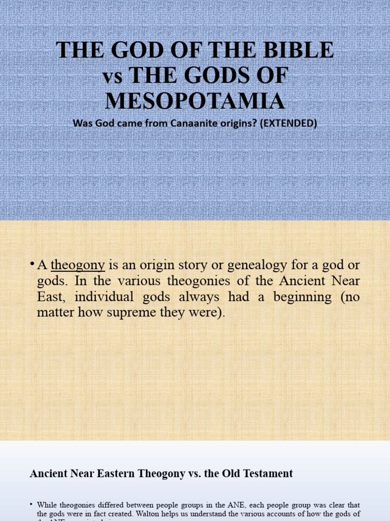 The God of The Bible Vs The Gods | PDF | Monotheism | Deities