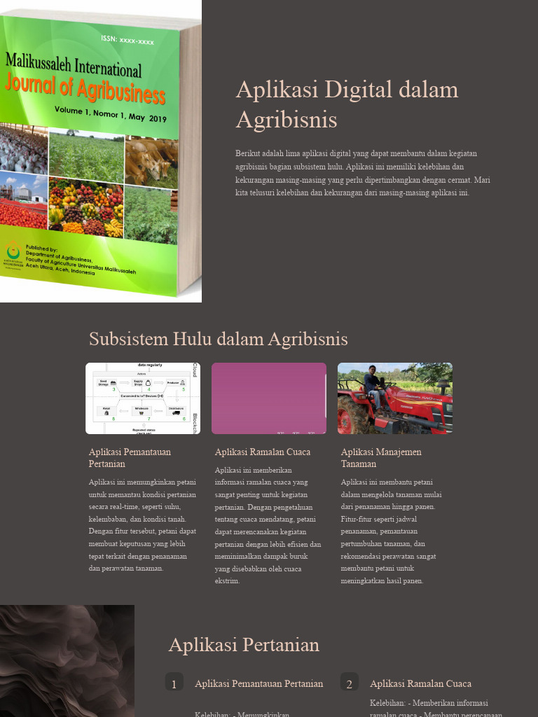 Tugas Kel Ekosistem Aplikasi Digital Agribisnis | PDF