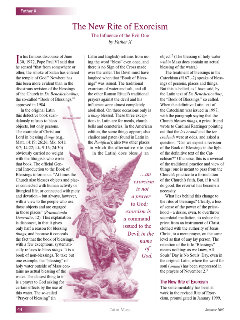 The New Rite of Exorcism | PDF