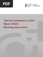 Nursing & Midwifrey-OSCE Sample 1 | PDF | Medical Prescription | Nursing