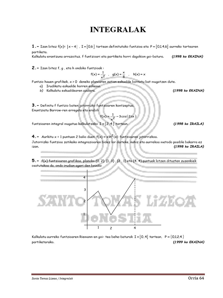 6.1 Integralak | PDF