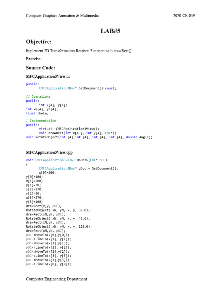 Cgam Lab 5 59 | PDF | Software Development | Computer Science