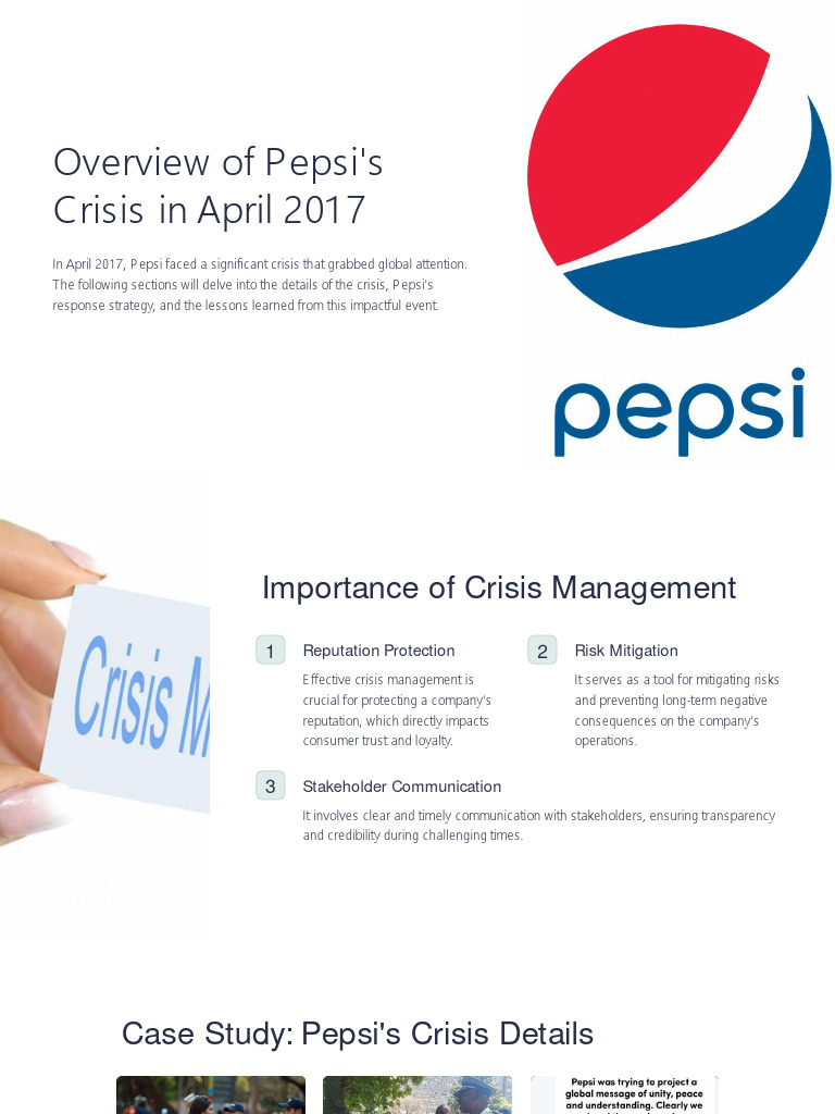Pepsi | PDF | Crisis Management | Reputation