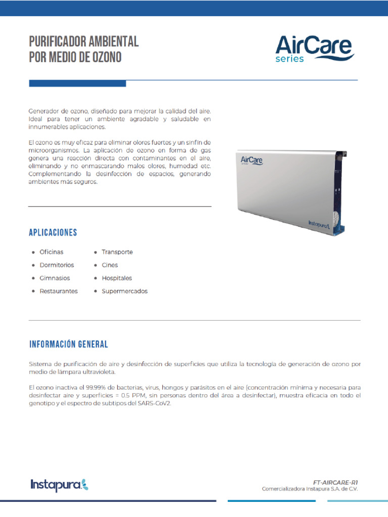 Ficha Técnica Air Care | PDF