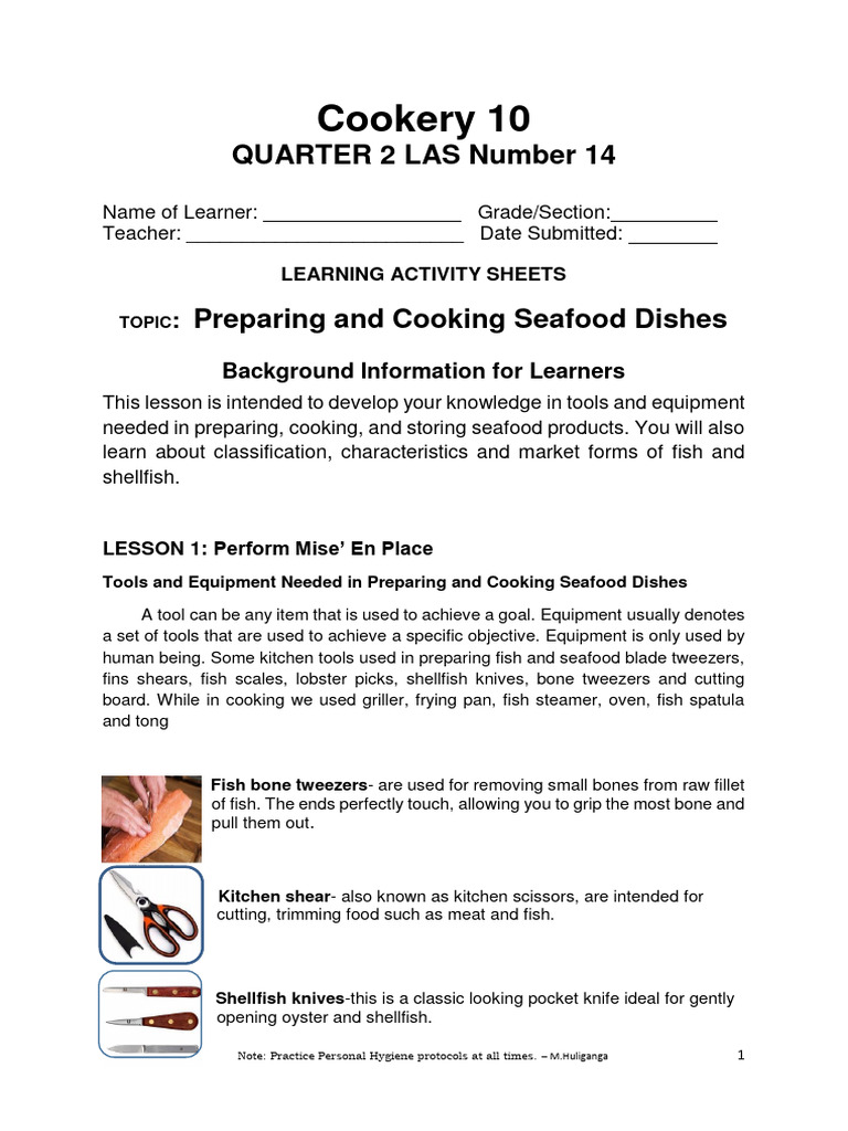 Seafood Prep & Cooking Guide | PDF | Seafood | Grilling