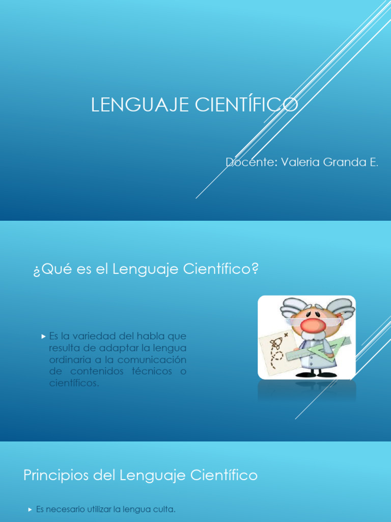 Lenguaje Científico | PDF