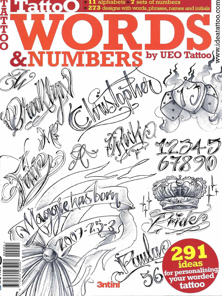 WORDS & NUMBERS by UEO Tattoo | PDF | Skin | Folklore