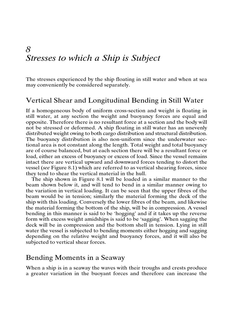 Ship Stress Analysis and Key Factors | PDF | Bending | Fracture