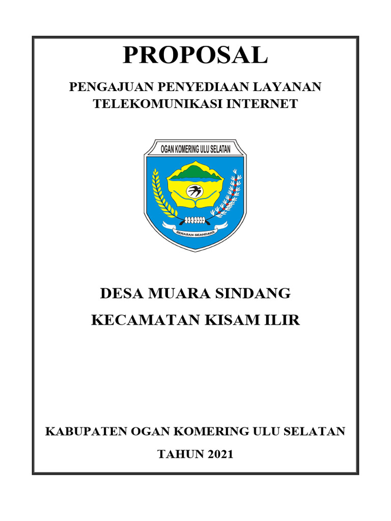 Proposal Menara Telekomunikasi Desa Muara | PDF