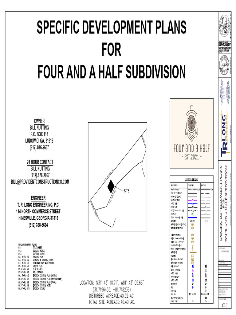 Specific Development Plans FOR Four and A Half Subdivision | PDF