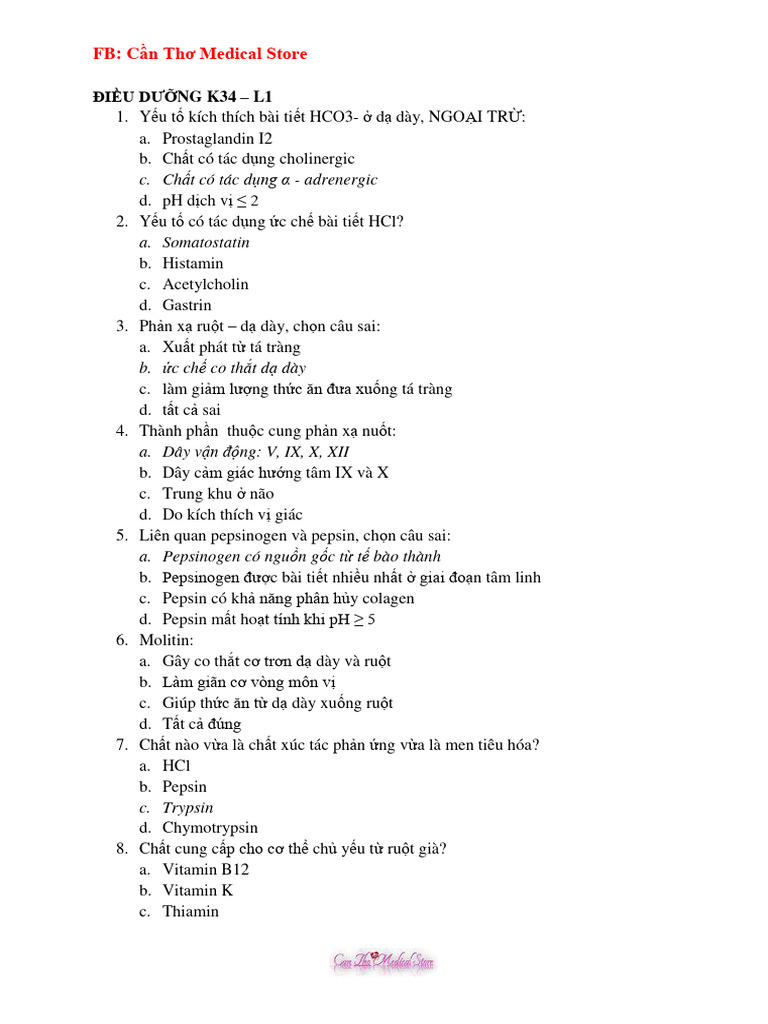 Tong Hop de Sinh Ly | PDF