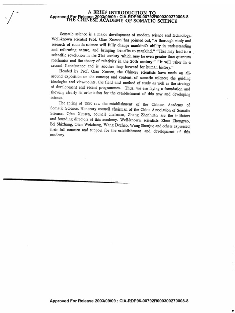 Informe CIA - Chinese Journal of Somatic Science - Índice | PDF