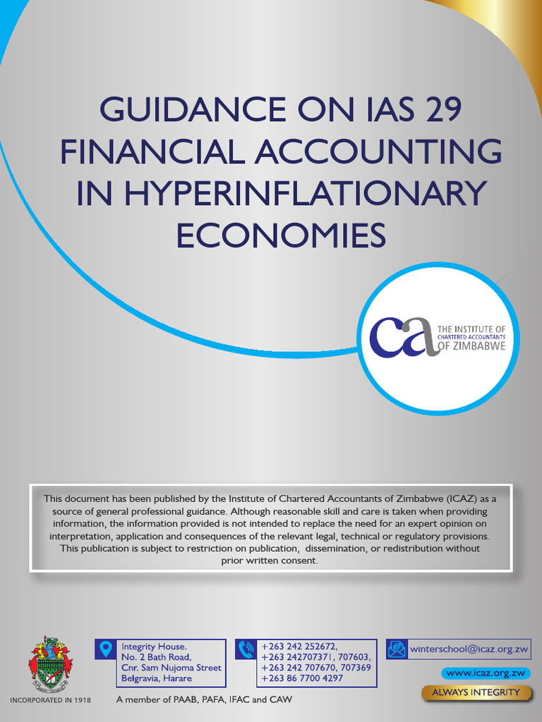 Guidance On IAS 29 Financial Accounting in Hyperinflationary Economies ...