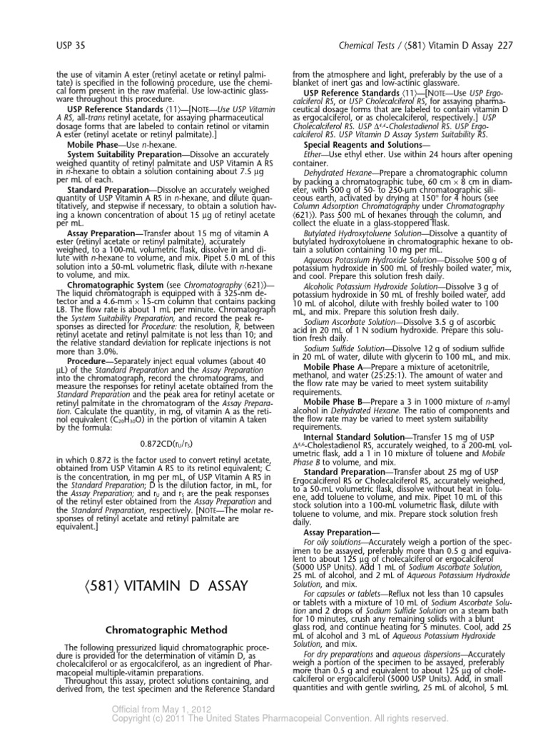 0227-0232 (581) Vitamin D Assay | PDF | Science & Mathematics