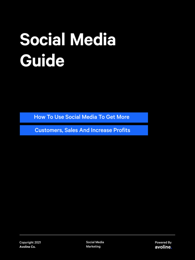 Social Media Guide | PDF | Social Media | Popular Culture & Media Studies