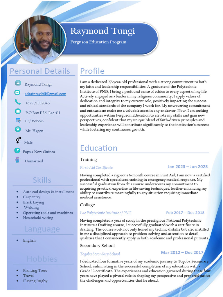 Personal Profile | PDF