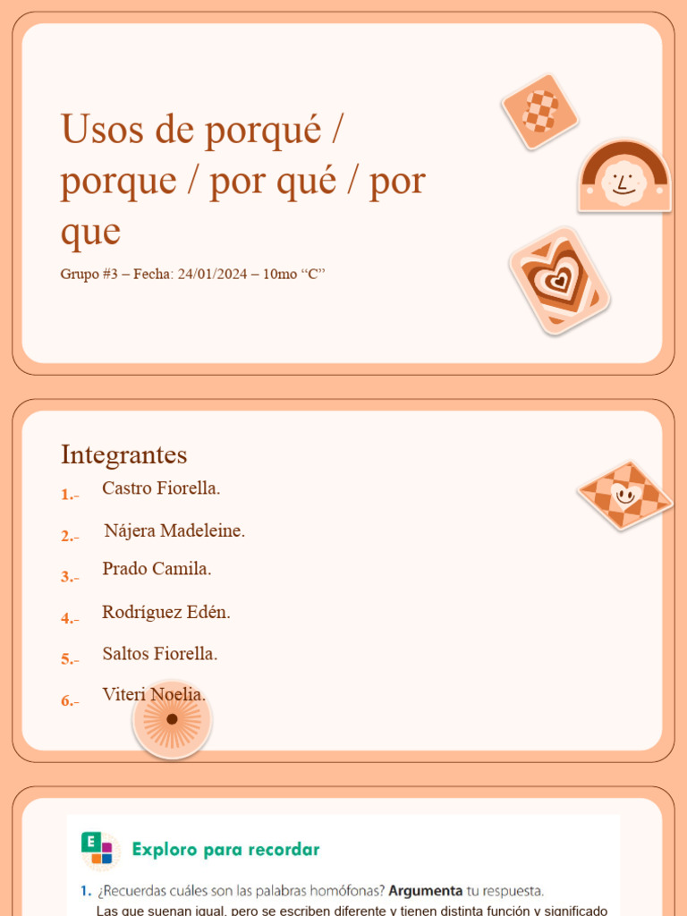 Uso Del Porque | PDF