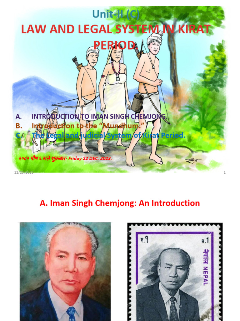 Unit-Ii (C) Situation of Law and Legal System in Kirat Period | PDF | Religion & Spirituality