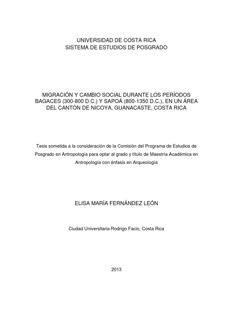 Elisa María Fernandez León (2013) - Migración y Cambio Social Durante ...