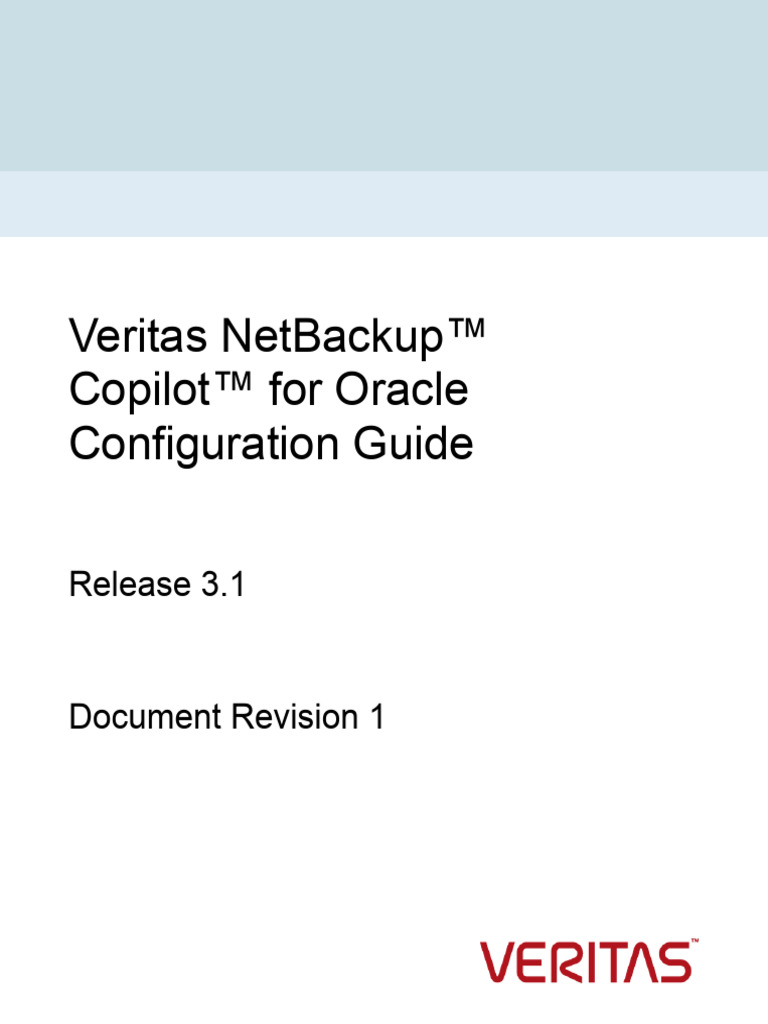 Netbackup Copilot Configuration Guide 3 1 Pdf Backup License
