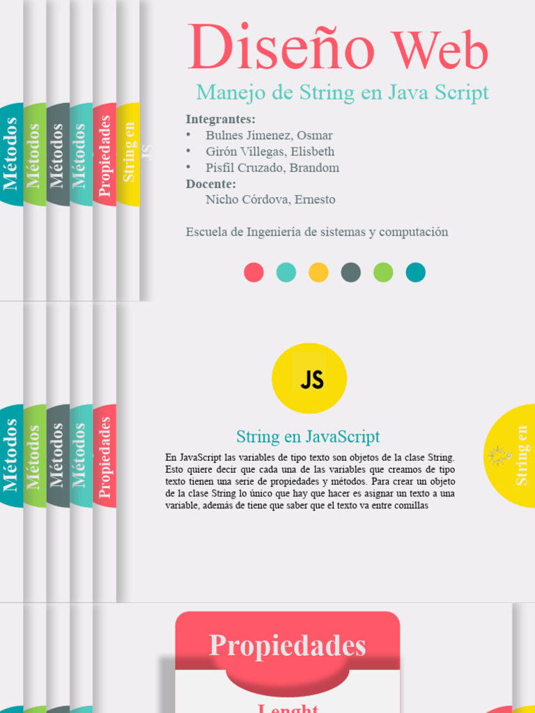 Manejo de String en Js | PDF | Cadena (informática) | Script Java