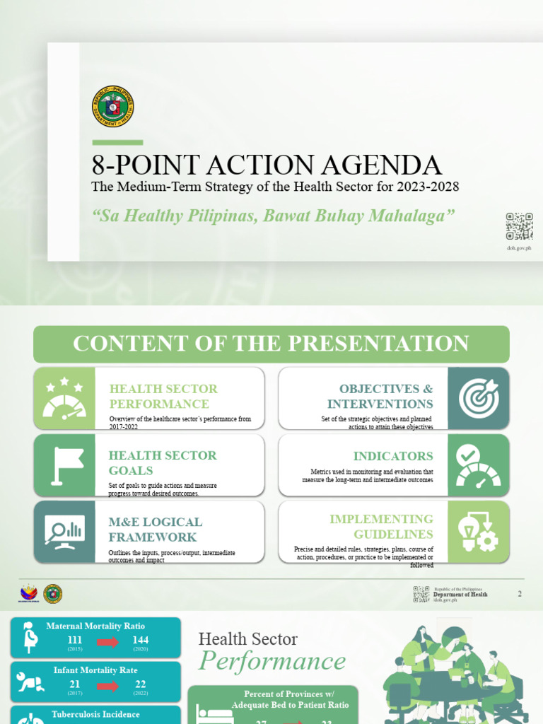 8 Point Action Agenda The Medium Term Strategy of The Health Sector For ...