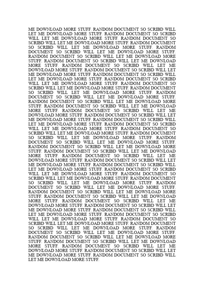 Random Document | PDF