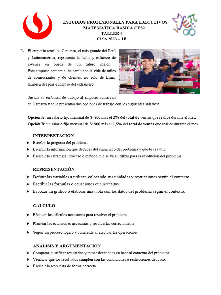 Ce82 2023 - 1B - Taller 4 | PDF | Crecimiento personal y profesional ...