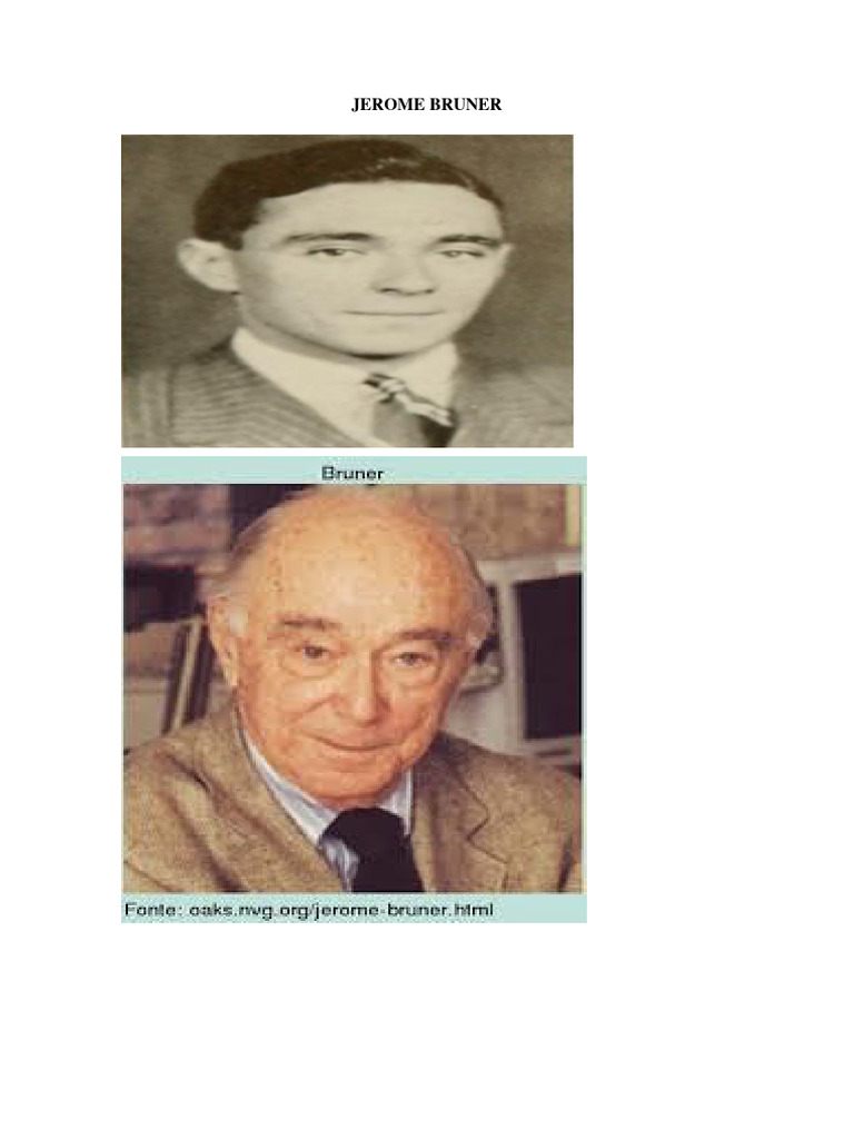 Biografia de Jerome Bruner | PDF | Aprendizado | Motivacional