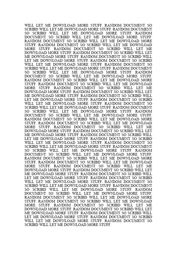 Random Document | PDF